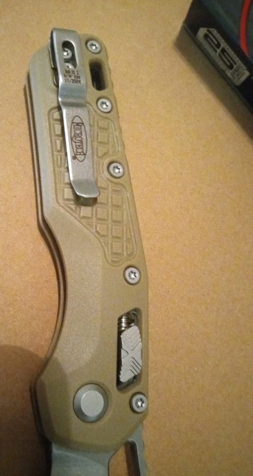 Microtech knife MSI M390MK Ram-Lock Dark Earth Polymer Ex Condition Razor Sharp | eBay