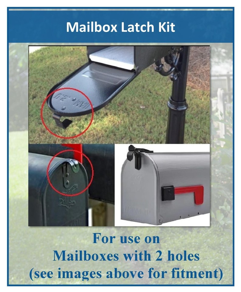 New Plastic Latch Set Kit for Solar Group Standard Mailbox Repair Latch ...