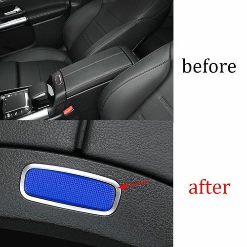 For Benz GLA W156 2020-2023 ABS Blue Central Control Armrest Box Cover ...