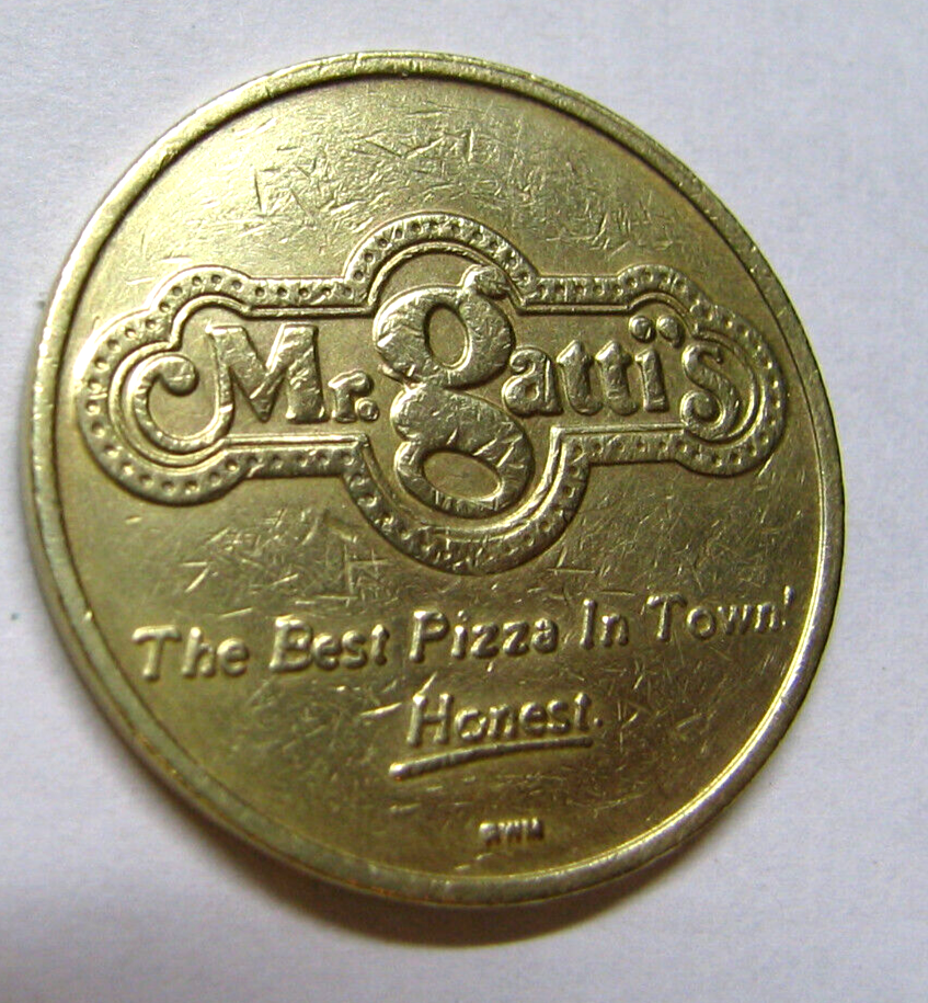 Mr.Gatti's Pizza/Clown Face Lot Of 2 Collectable Arcade Brass Game Coin ...