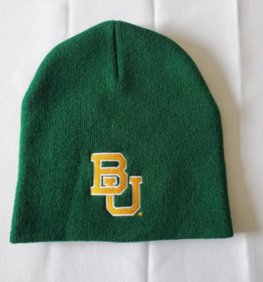 Baylor University Green Beanie OS Embroidered Logo Pre-owned | eBay