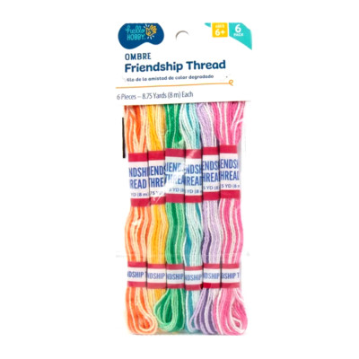 Hello Hobby Friendship Thread 6 Colors 8.75 Yds (8 m) Each Ages 6+ NEW ...