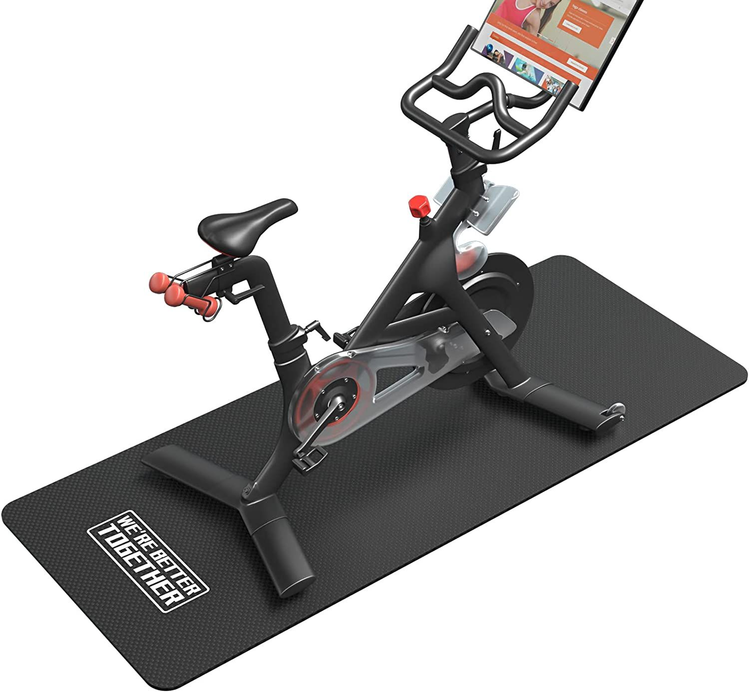 Bike Mat for Peloton or Tread, COOLWUFAN Carpet Protection Black | eBay