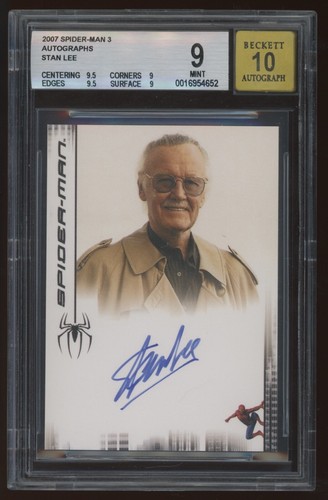 2007 Stan Lee Spider-Man 3 Autographs Auto BGS 9/10 | eBay