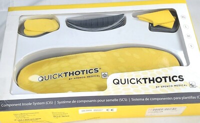 QUICKTHOTICS Orthotic by Spenco Medical Component Insole System SMALL ...
