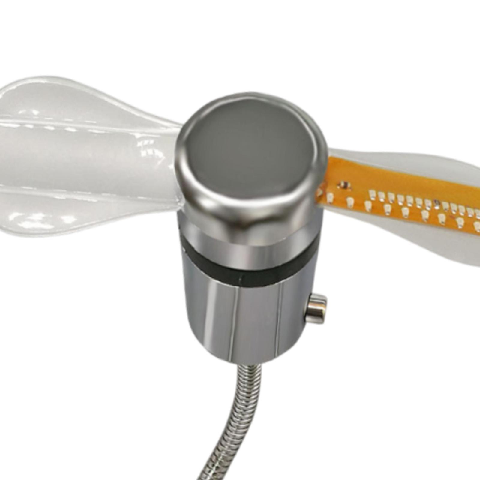 Flexible Cooling Clock Display Gooseneck Fan for Notebook Laptop Summer ...