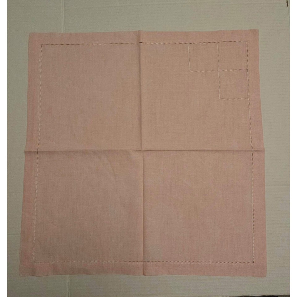 Set of 7 Vintage LIght PInk Napkins Approx. 20.25" X 19.5" | eBay