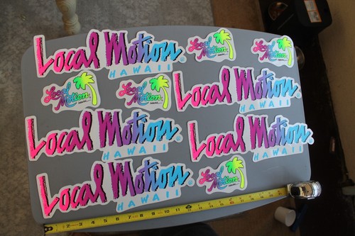 Local Motion Billabong Surfboards Neon 80's Vintage Surfing STICKER ...