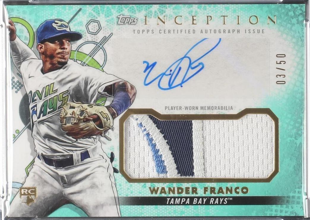 2022 Topps Inception - Inception Autograph Patch Wander Franco #IAP-WF ...