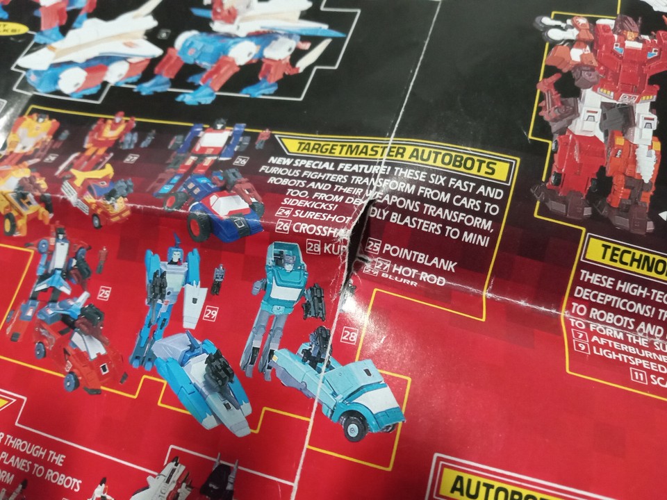 1986 G1 Transformers Catalogue Poster | eBay