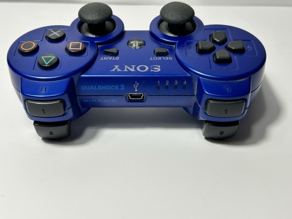 Genuine OEM Splash Blue Sony PlayStation 3 PS3 DualShock 3 Controller ...