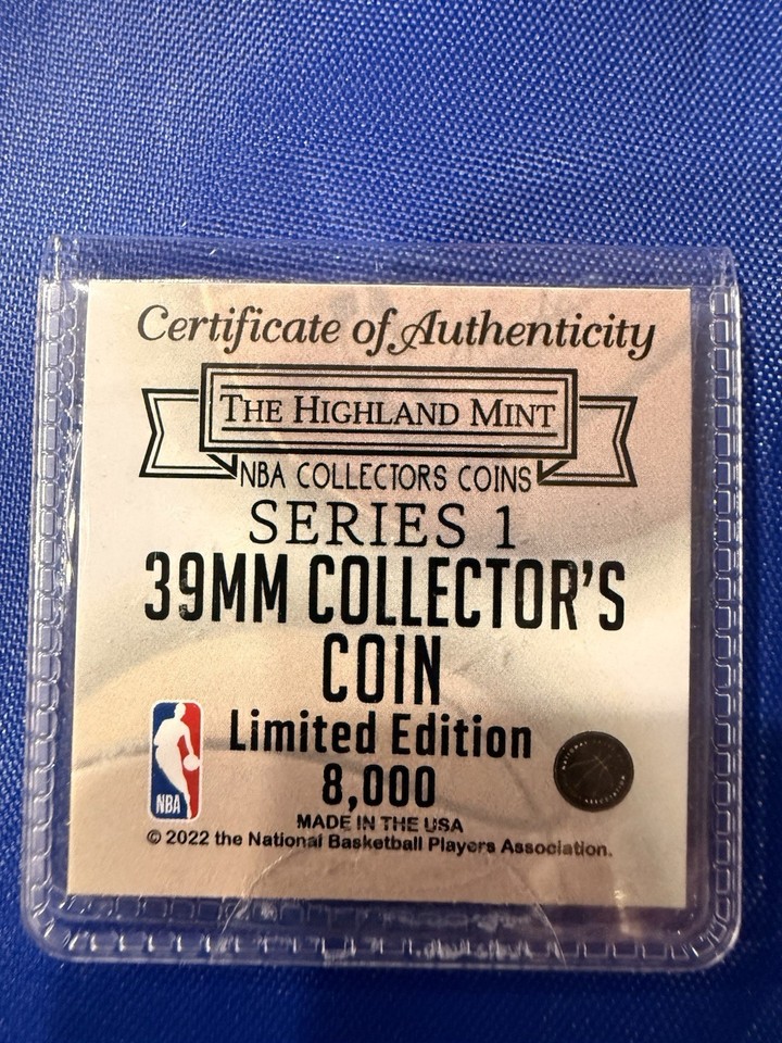 2022 Highland Mint NBA Collector’s Coins Limited Ed. Kevin Durant ...