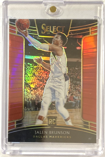 2018 Panini Select NBA JALEN BRUNSON RC #8 RED Prizm 168/199 Rookie ...