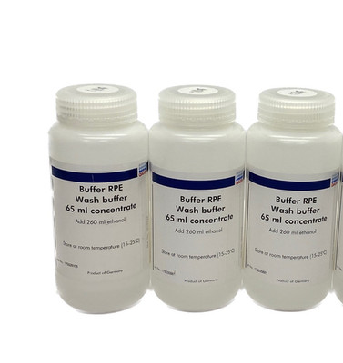(Lot of 3) QIAGEN 65mL Buffer RPE Wash Buffer Concentrate Bottles ...