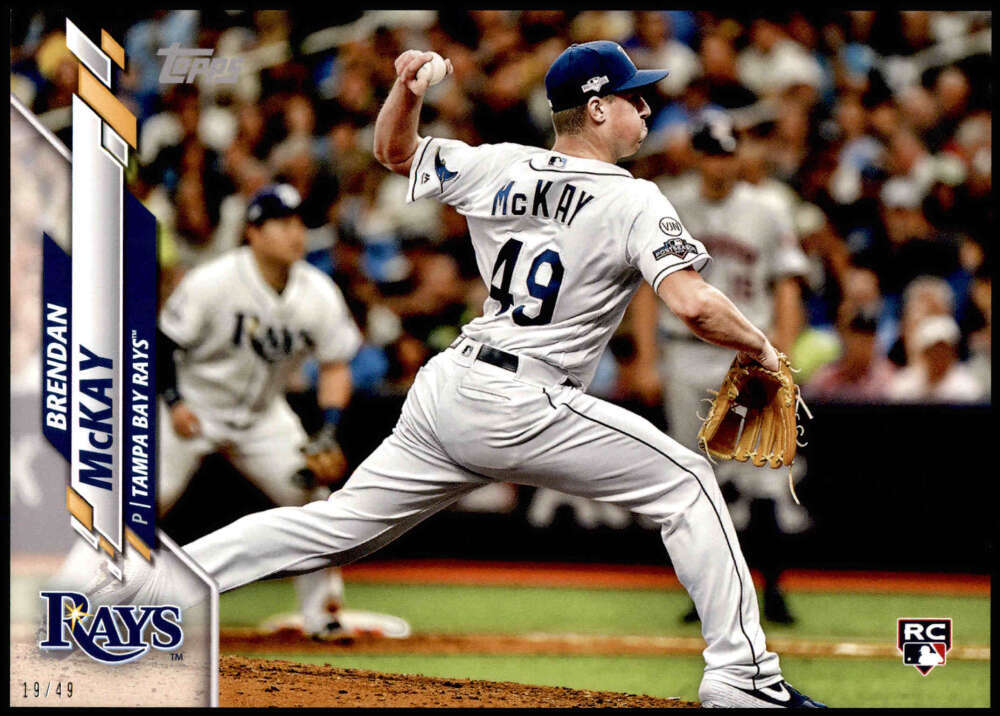 Brendan McKay 2020 Topps Short Print Variations 5x7 #69 19/49 Rays | eBay
