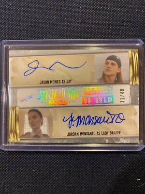2023 JAY & SILENT BOB REBOOT STRAINS GOLD DUAL AUTO Jason Mewes Jordan ...