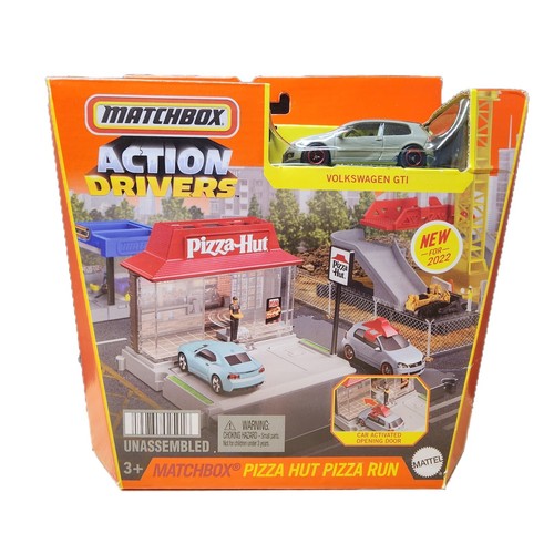 Mattel Matchbox Action Drivers Pizza Hut Pizza Run Volkswagen GTI Play ...