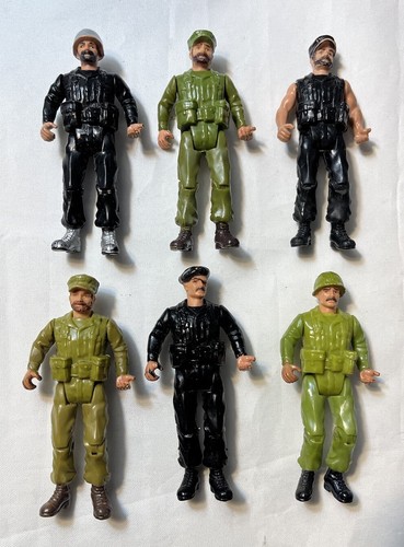 Vintage 1981 GI JOE KO Remco Sgt Rock Action Figure Lot ninja Fighters ...