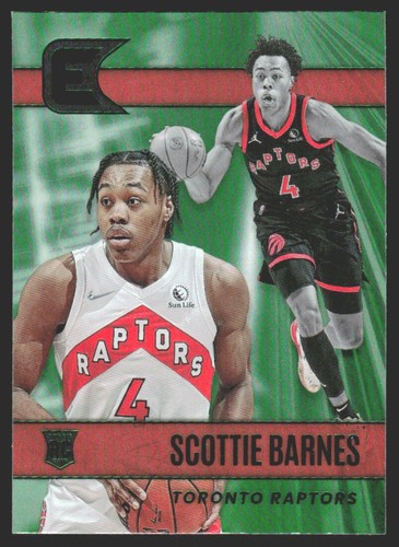 2021-22 Panini Chronicles Rookie Essentials Green Scottie Barnes #332 ...
