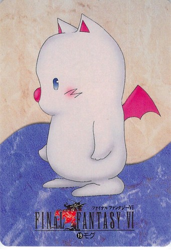 Final Fantasy 6 VI Trading Card Carddass 19 Normal Part 1 Mog (Moogle) | eBay