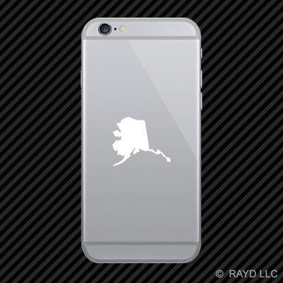 (2x) Alaska Shaped Cell Phone Sticker Mobile AK many colors | eBay