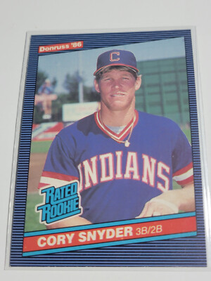 CORY SNYDER 1986 Donruss Rated Rookie #29. INDIANS | eBay