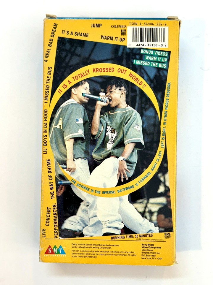 Kris Kross - A Totally Krossed Out World (VHS, 1992) / Rap/Pop / Jump ...