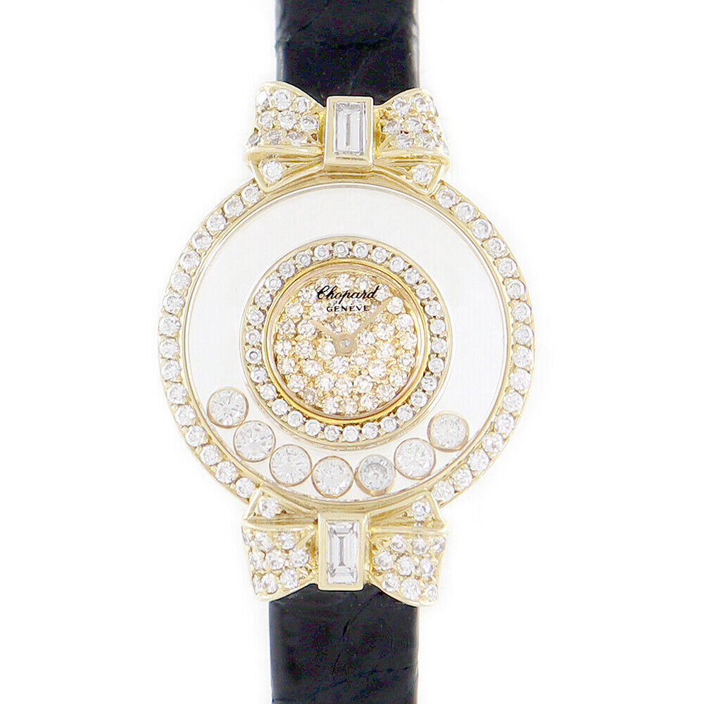 Chopard Happy Diamonds Gold Women's Watch - 129382-0001 for sale online ...