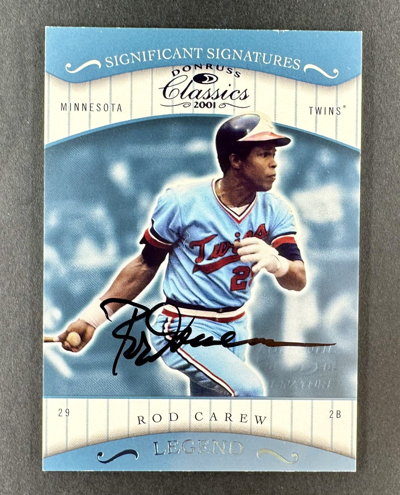 Rod Carew 2001 Donruss Classics Significant Signatures Autograph #156 ...