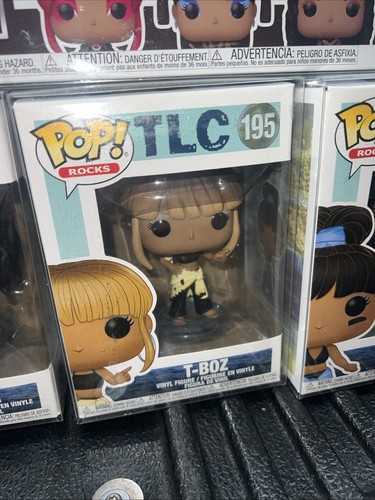Funko Pop! Rocks TLC Set of 3 Vinyl Figures 194 195 196 Chilli T-Boz ...
