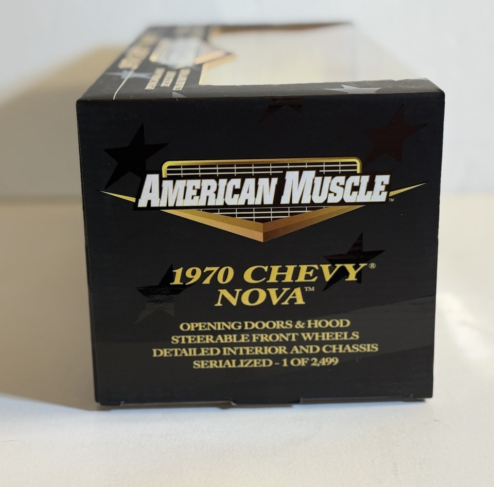 Estate Diecast 1970 Chevy Nova ~ ERTL American Muscle ~ Red 1/18 Mint ...
