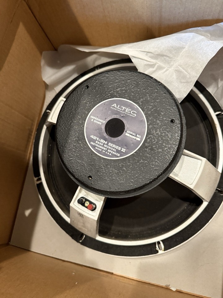 Altec 421-8H Series II 15" Bass Musical Instrument Speaker, 8 Ohms | eBay