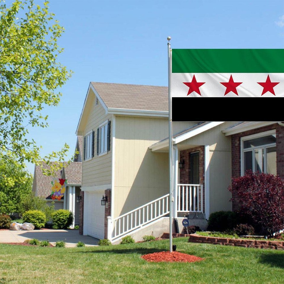 Syria Freedom Flag 3Stars 3x5ft Republic Protest Free Syrian Army New ...