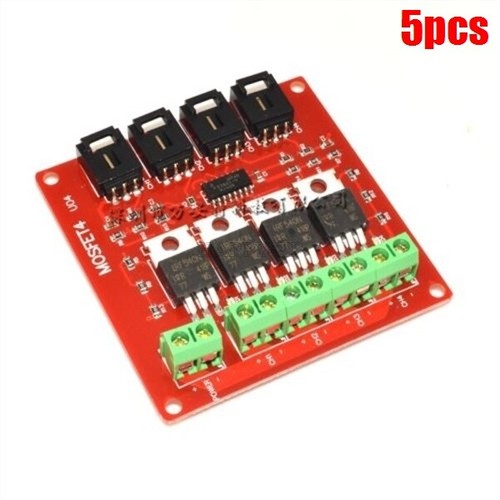 5Pcs Four Channel 4 Route Mosfet Button IRF540 V2.0 Mosfet Switch ...