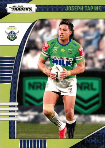 2022 CANBERRA RAIDERS NRL Card JOSEPH TAPINE Traders | eBay Australia