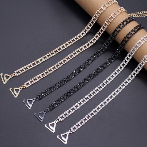 Frauen Strass Riemen Bh Schulter Dessous Zubehör Perle Gürtelhalter F ↑ ...