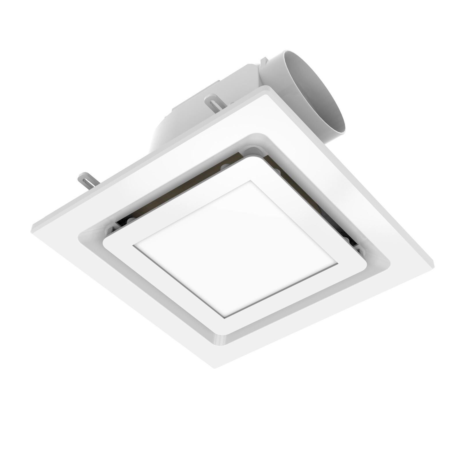 Modura 250mm/290mm Square Duct Exhaust Fan Bathroom Kitchen Air Heat ...