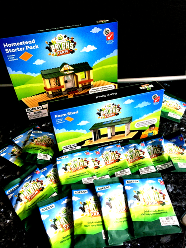WOOLWORTHS BRICKS FARM~!~HOMESTEAD STARTER PACK~ FARM SHED ~10 BRICK ...