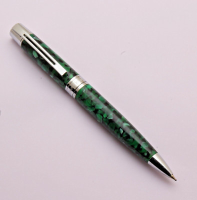 Oliver Vision Crystal Green Acrylic Ballpoint Pen With Chrome Trims | eBay