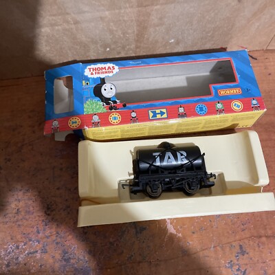 Hornby Thomas Train HO OO Black Tar Tanker Car R9006 Box Bachmann USA ...