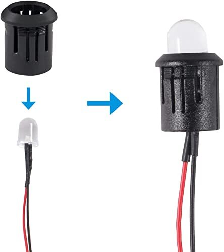 26pcs/set Dc 12v Led Diodes 10mm Led Light Lamp Bulb Prewired Emitting ...