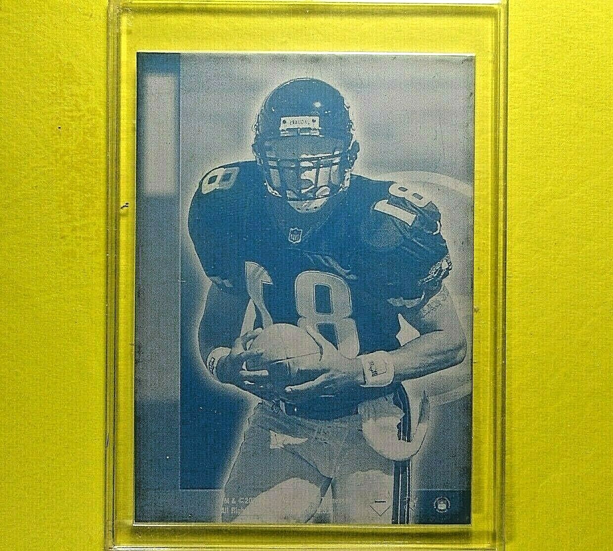 TERRANCE MATHIS 1998 PRINTING PLATE TRUE I of I Collectors Edge Atlanta ...
