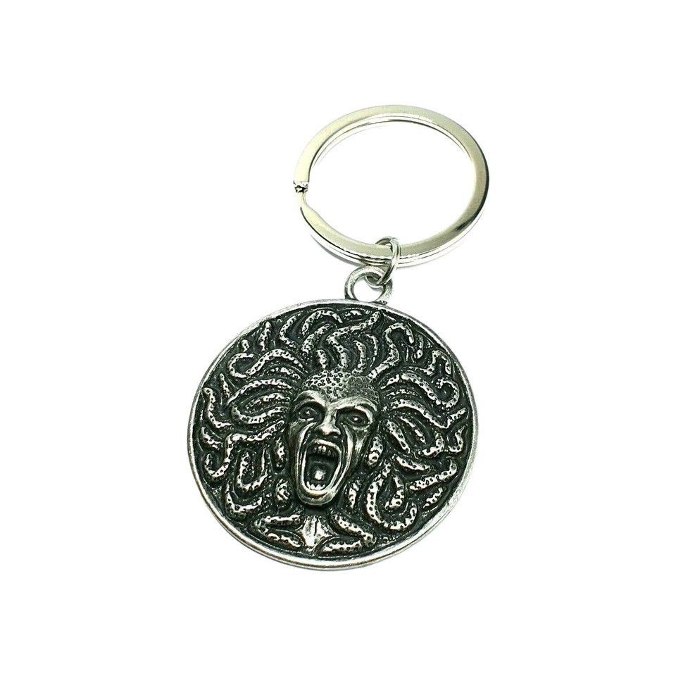 Medusa Keyring Goddess Curse Queen of Protection Greek Gorgon Keyring ...