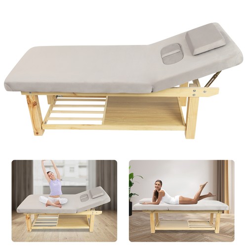 Adjustable 4-Legs Massage Bed Physical Treatment Bed FreeStanding ...