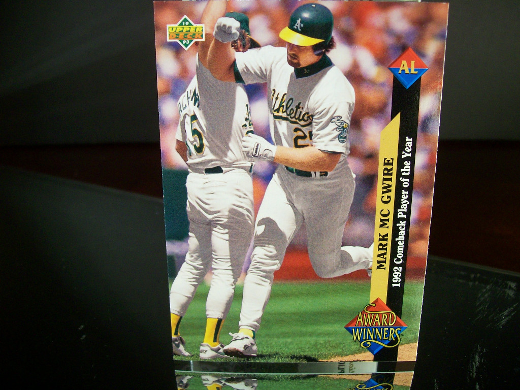 Mark McGwire Upper Deck 1993 Card #493 Award Winners | eBay