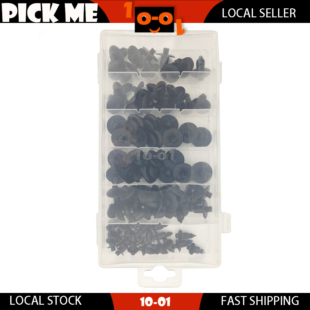 Motorcycle Dirt Atv Bike Nylon Rivet Push Pin Kit 80 Piece M6 M7 M8 ...