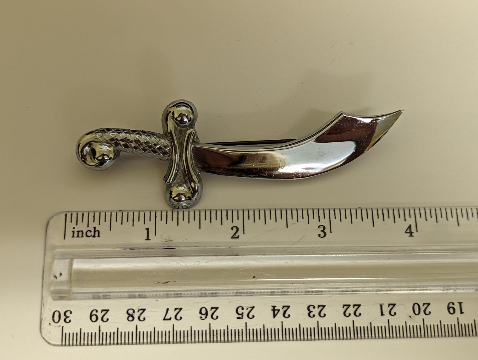 Cutless Pirate Style Sword Pin Silvertone Pat. Pending Man Or Woman | eBay