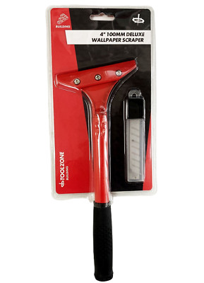 Wallpaper Scraper Set Heavy Duty 100mm Paint Artex Stripper 5 Scraping ...