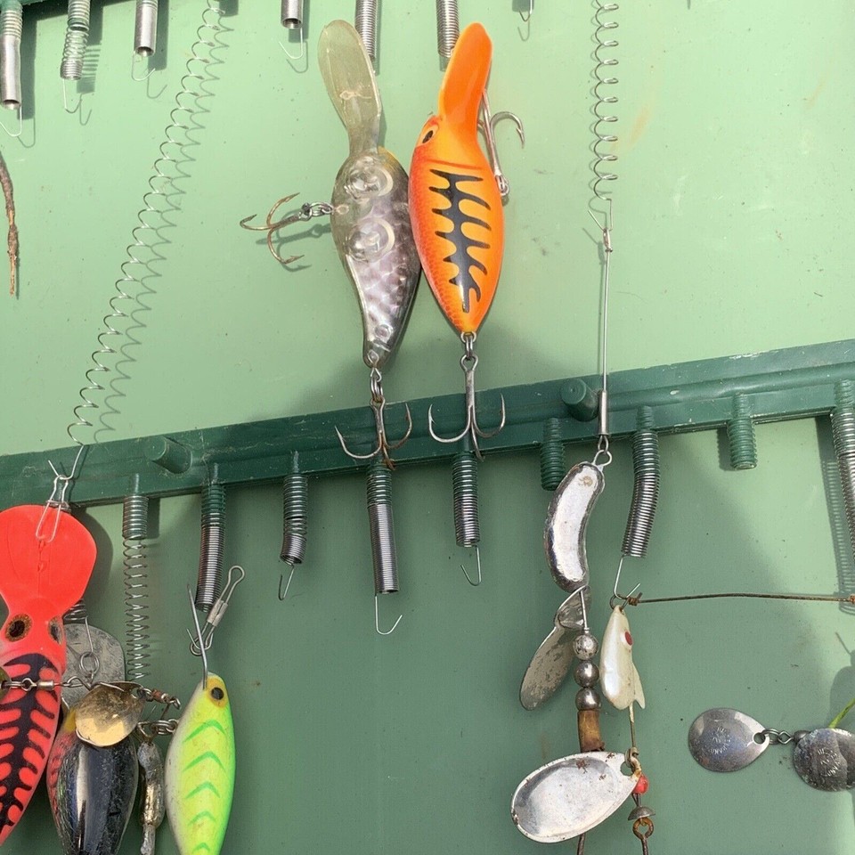 (75) Vintage Fishing Lures & Bait File Box - Spinnerbait Lures -HUGE ...