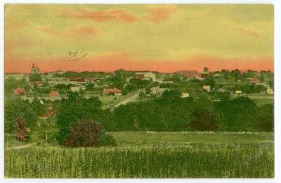 1911 Barnes Kansas Bird's Eye View | eBay